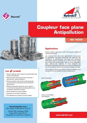 Guide Coupleurs face plane antipollution Hydrokit